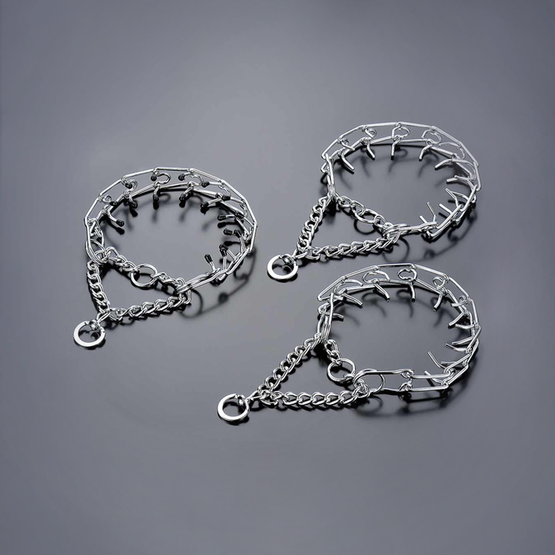 OEM Custom SL208 Polished Choker Prong/Pinch/Spike Chain Collar Factory ...